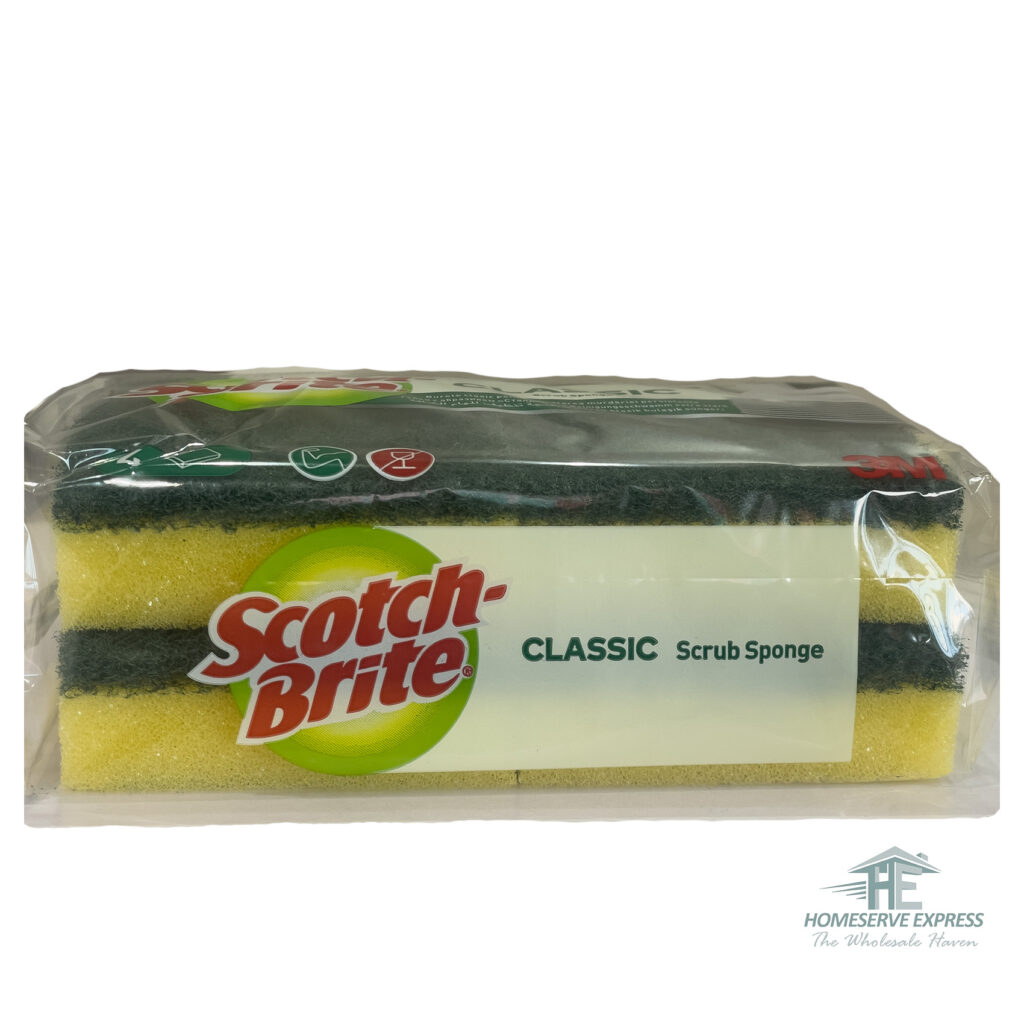 Scotch Brite Sponge Scrubber 4s - Homeserve Express