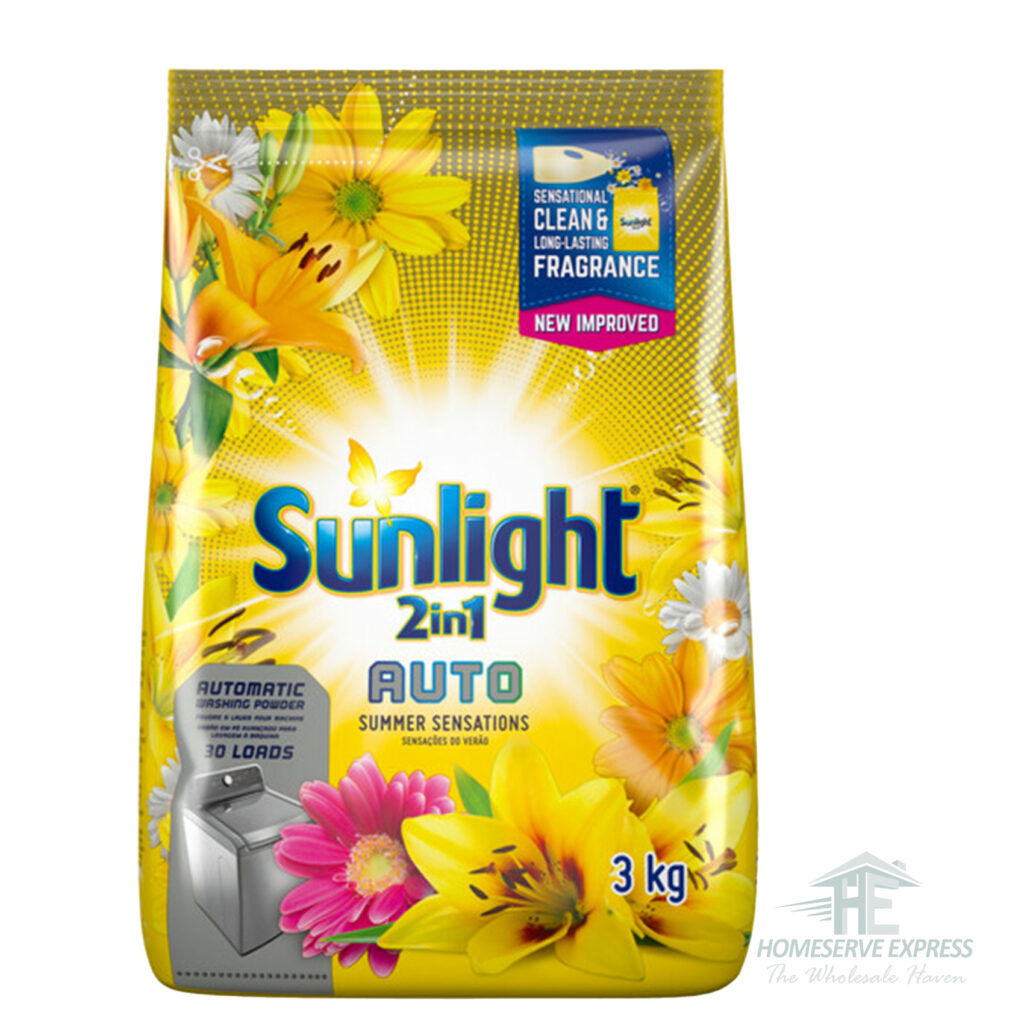 Sunlight Auto Wash 3kg Yellow - Homeserve Express