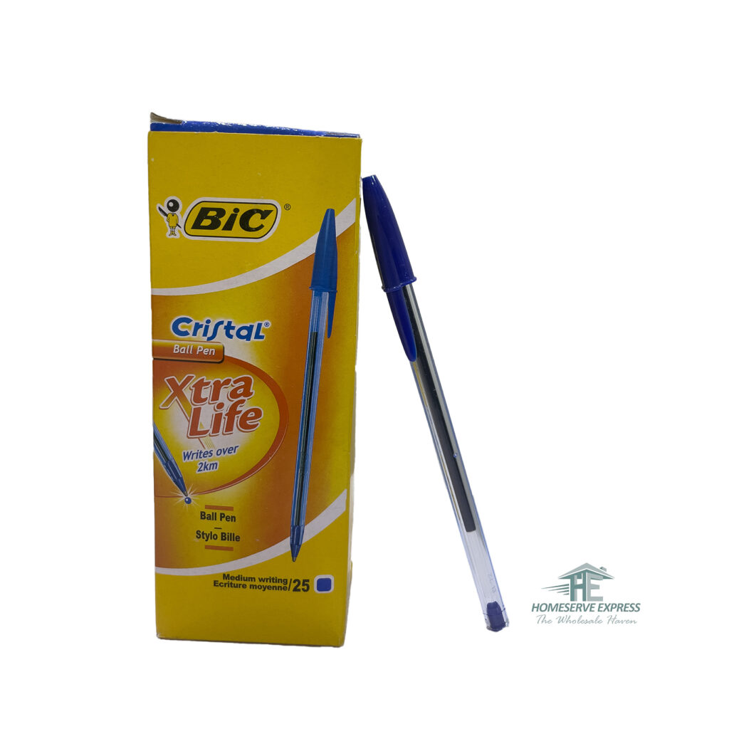 Bic Crystal Pens 25s Blue - Homeserve Express